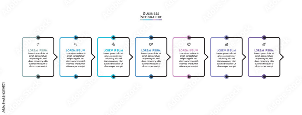 Business data visualization. timeline infographic icons designed for ...