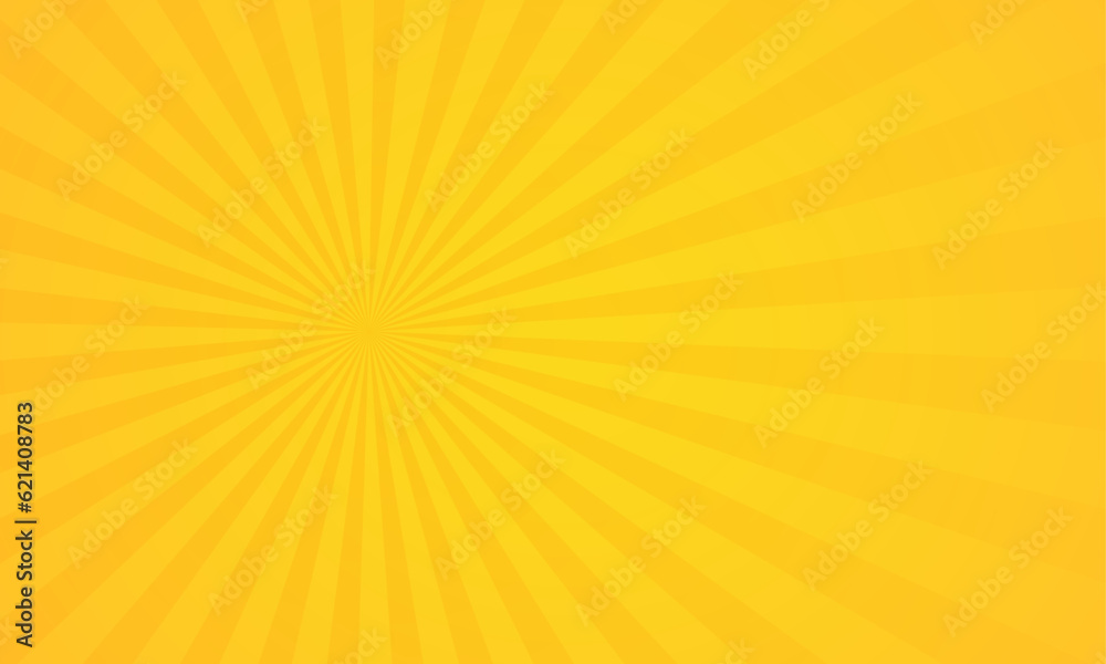 Vector Yellow Sunburst Background Design Stock Vector Adobe Stock