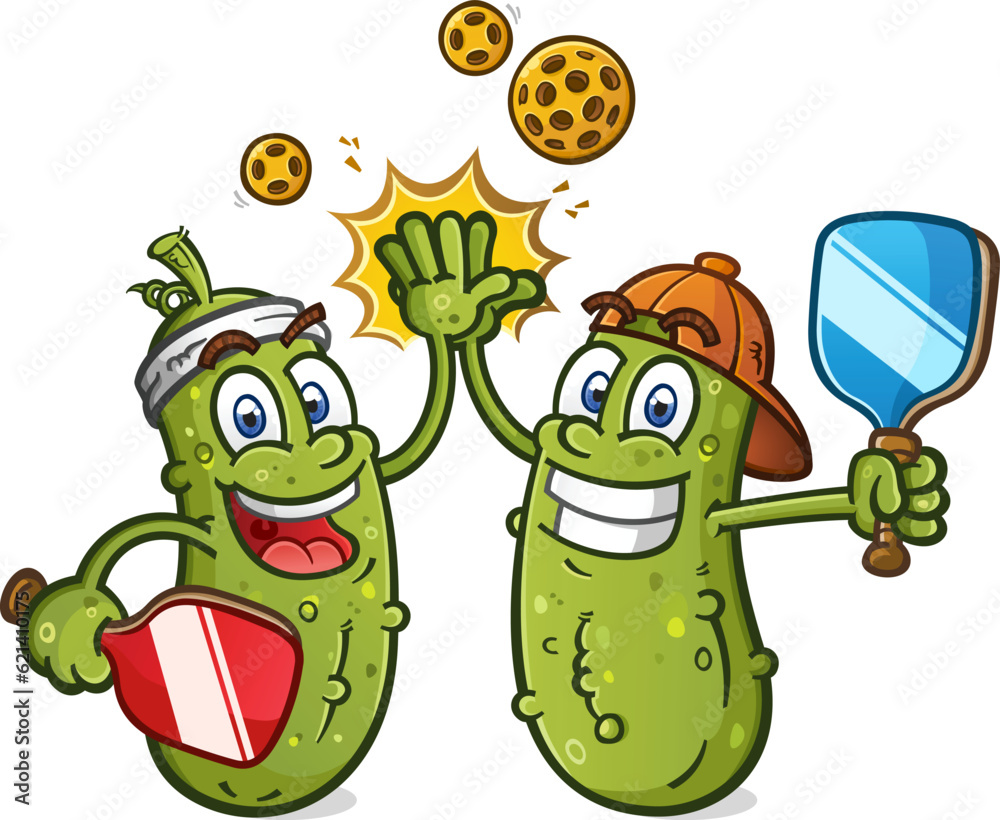 Pickle best friend team mates celebrating an epic victory on the ...