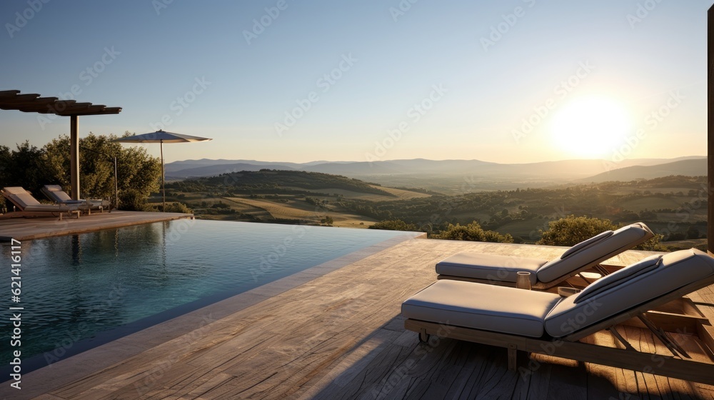 Infinity pool that appears to merge with the horizon, offering stunning ...