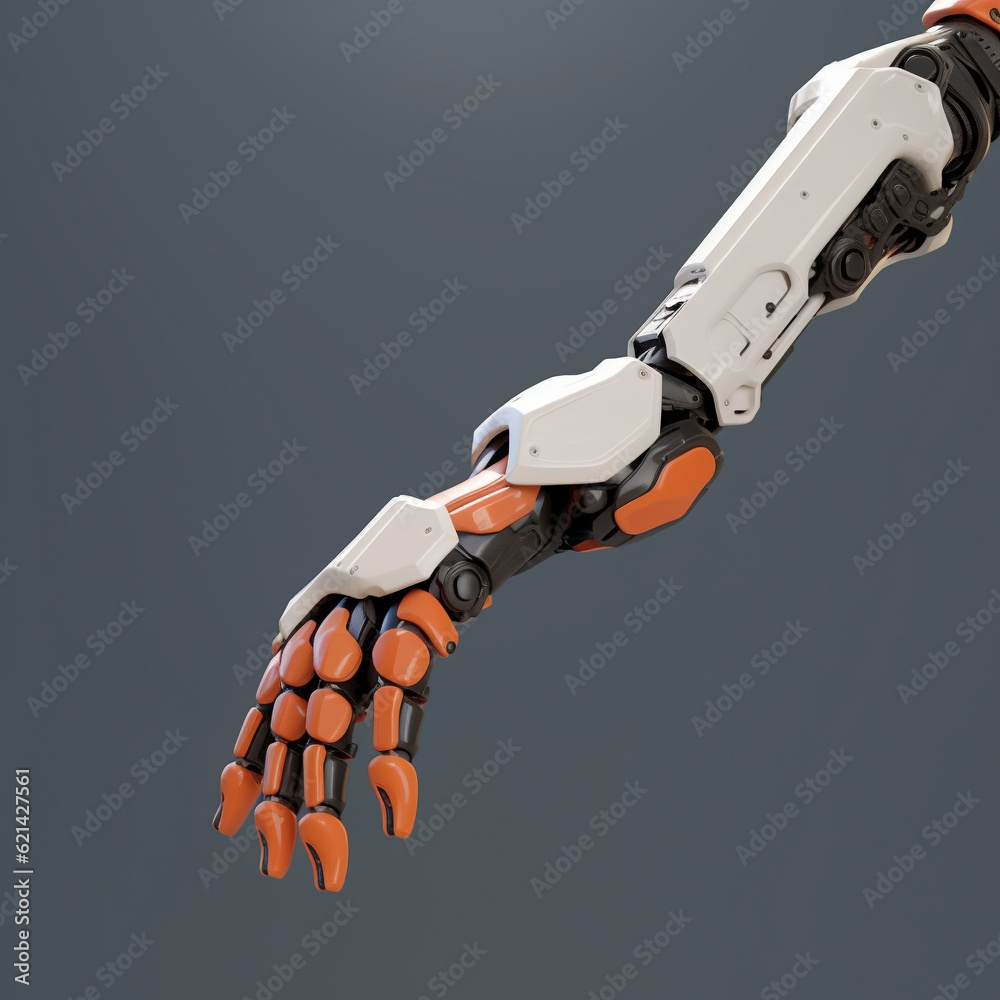 Robotic Arm Mechanical 3D Science Fiction Sci-fi Hand Assist Task Droid ...