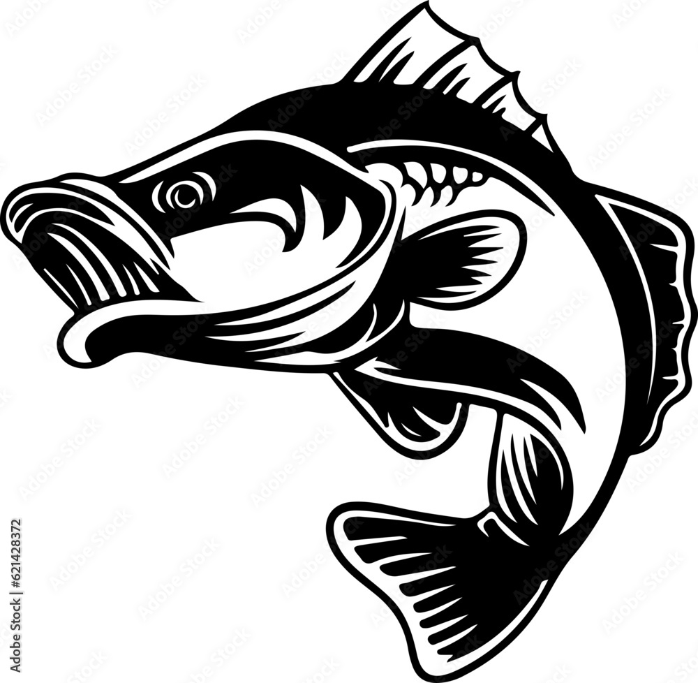 Bass Fishing SVG, Bass Fish SVG, Fishing SVG, Fish Svg, Largemouth Bass ...