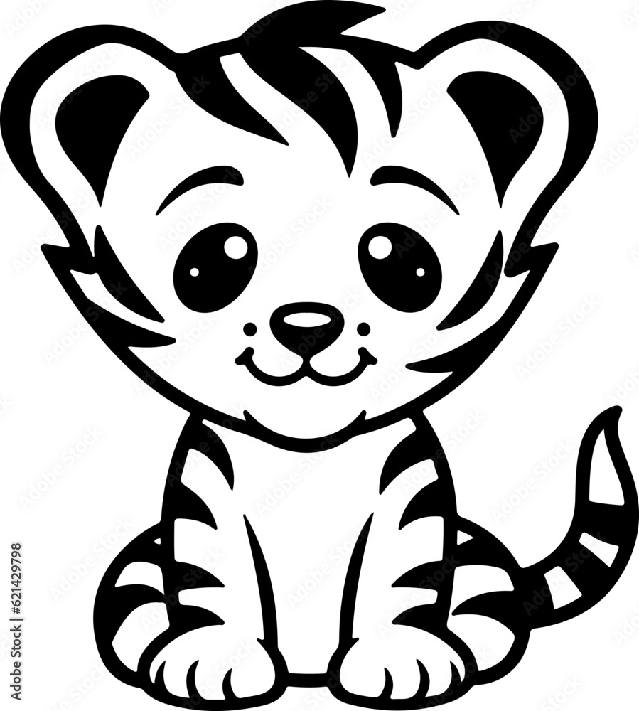 Baby Tiger SVG, Cute Tiger SVG, Tiger Cub SVG, Tiger Head svg, Tiger ...