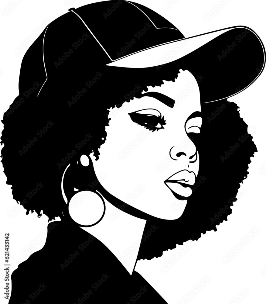 Black Woman Svg Afro Woman Svg Black Woman Silhouette Svg Strong
