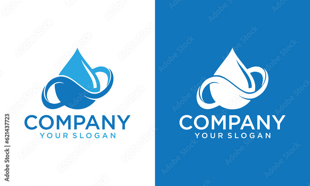 Infinity drop logo simple logo vector, icon, element, and template for ...