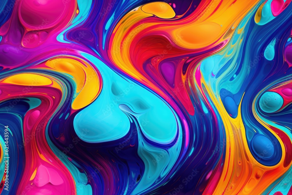 Color Paint Swirls Thick Seamless Texture Pattern Tiled Repeatable ...