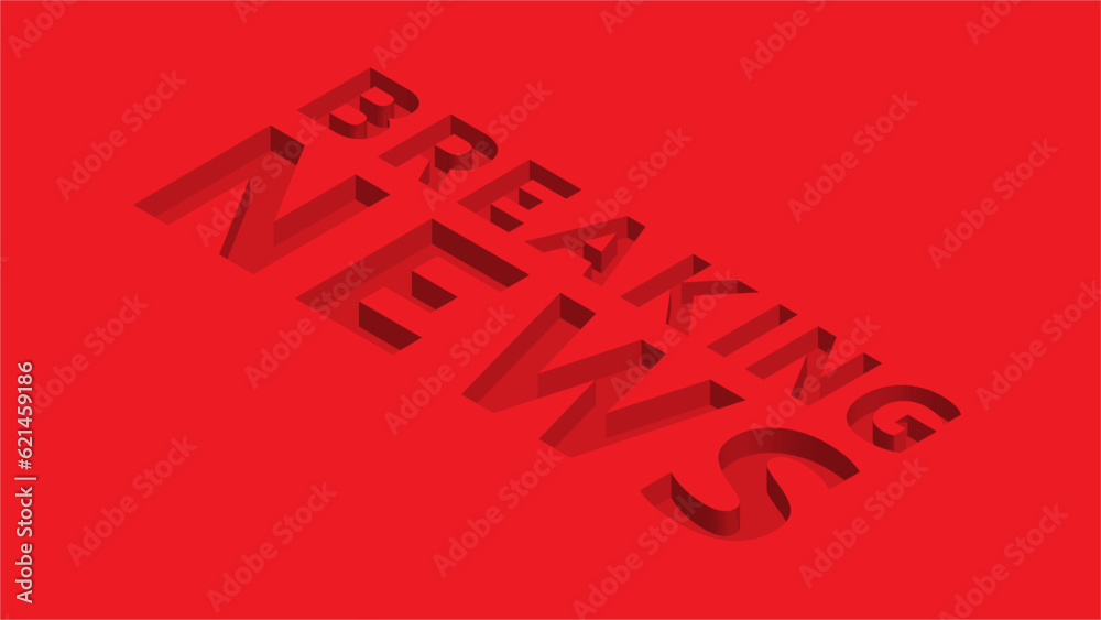 Breaking news screen banner ,template design widescreen ratio 16:9 ...