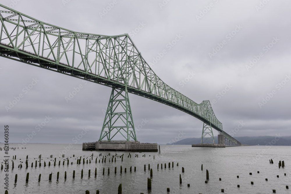 Magnificient structure of Astoria Megler Bridge in Oregon state, Built ...