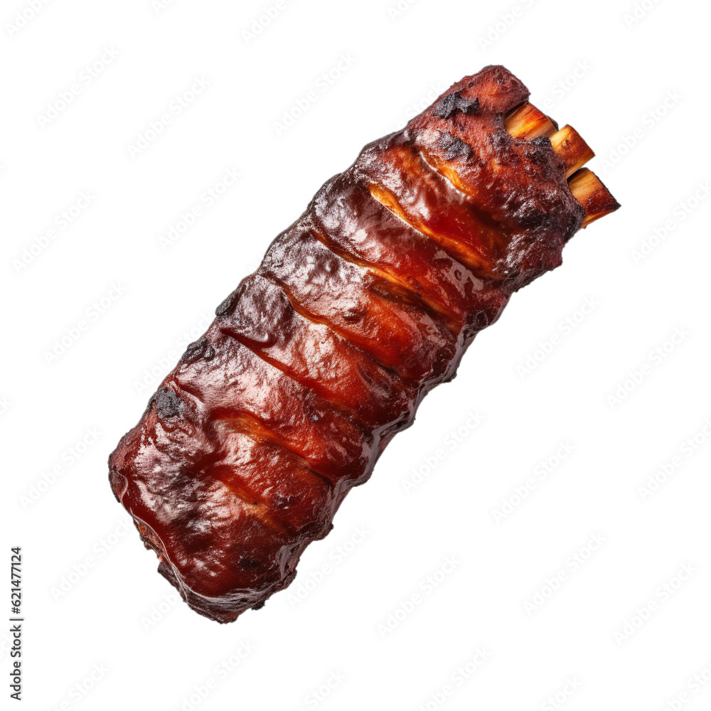 Grill pork beef ribs, realistic 3d ribs with honey, grilled meat ...