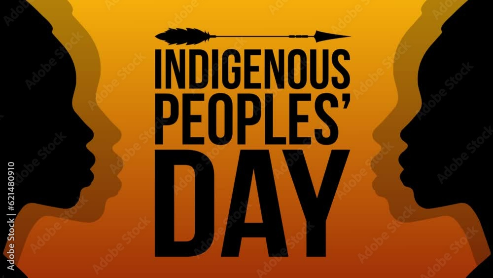 Indigenous Peoples Day. Indigenous Peoples loop Animation. Holiday ...
