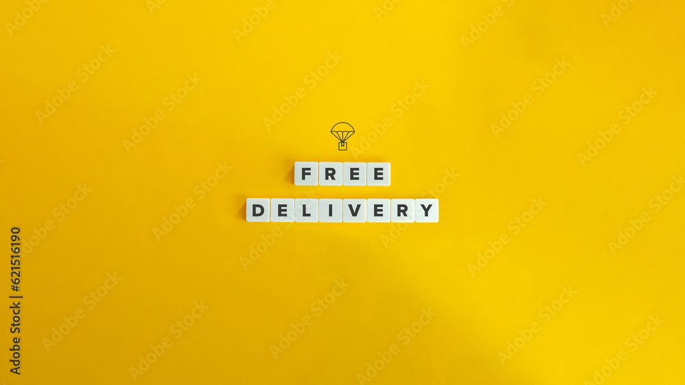 Free Delivery Banner and Concept Image. Stock Photo | Adobe Stock