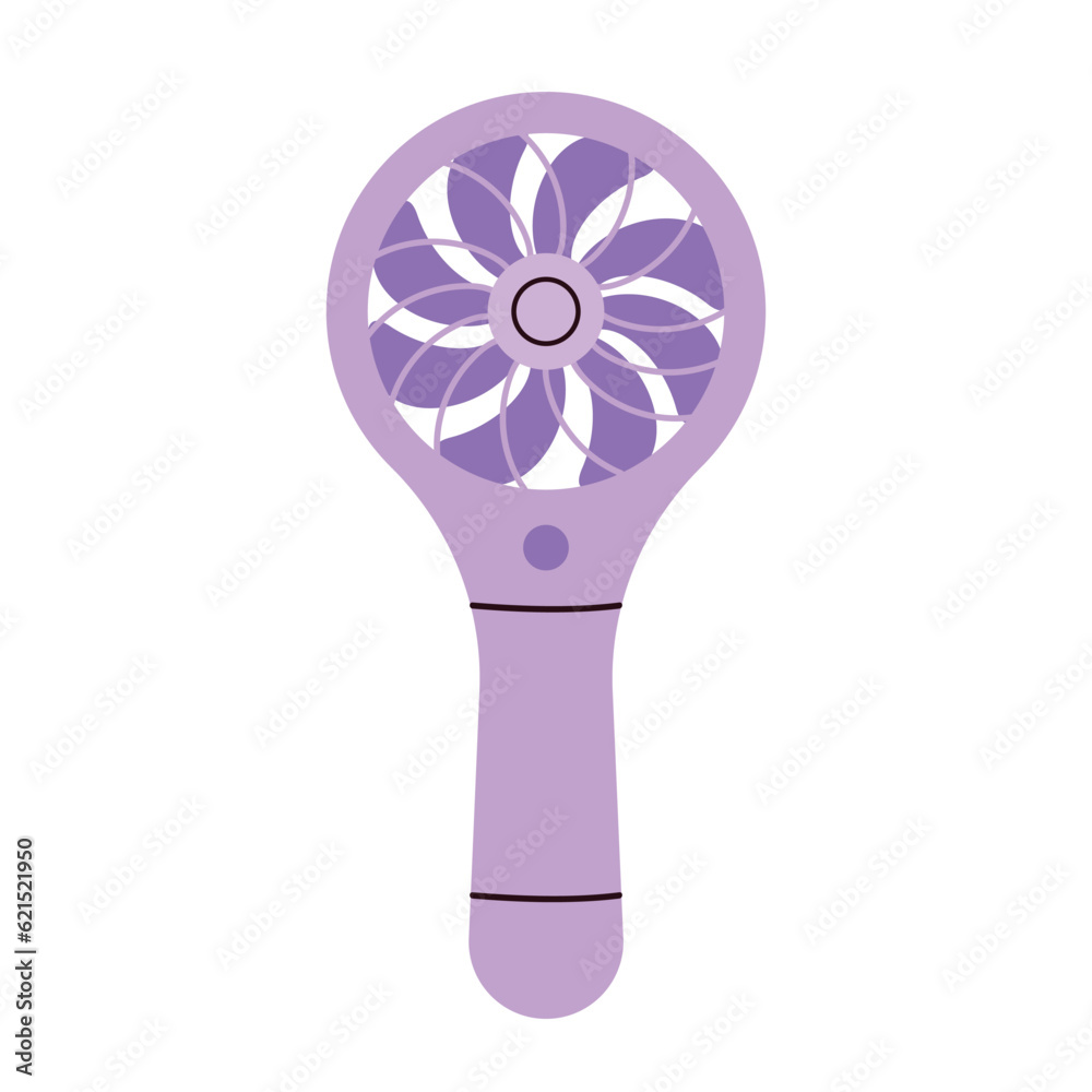 Portable handheld electric fan. Mini cooling hand fan. Portable ...