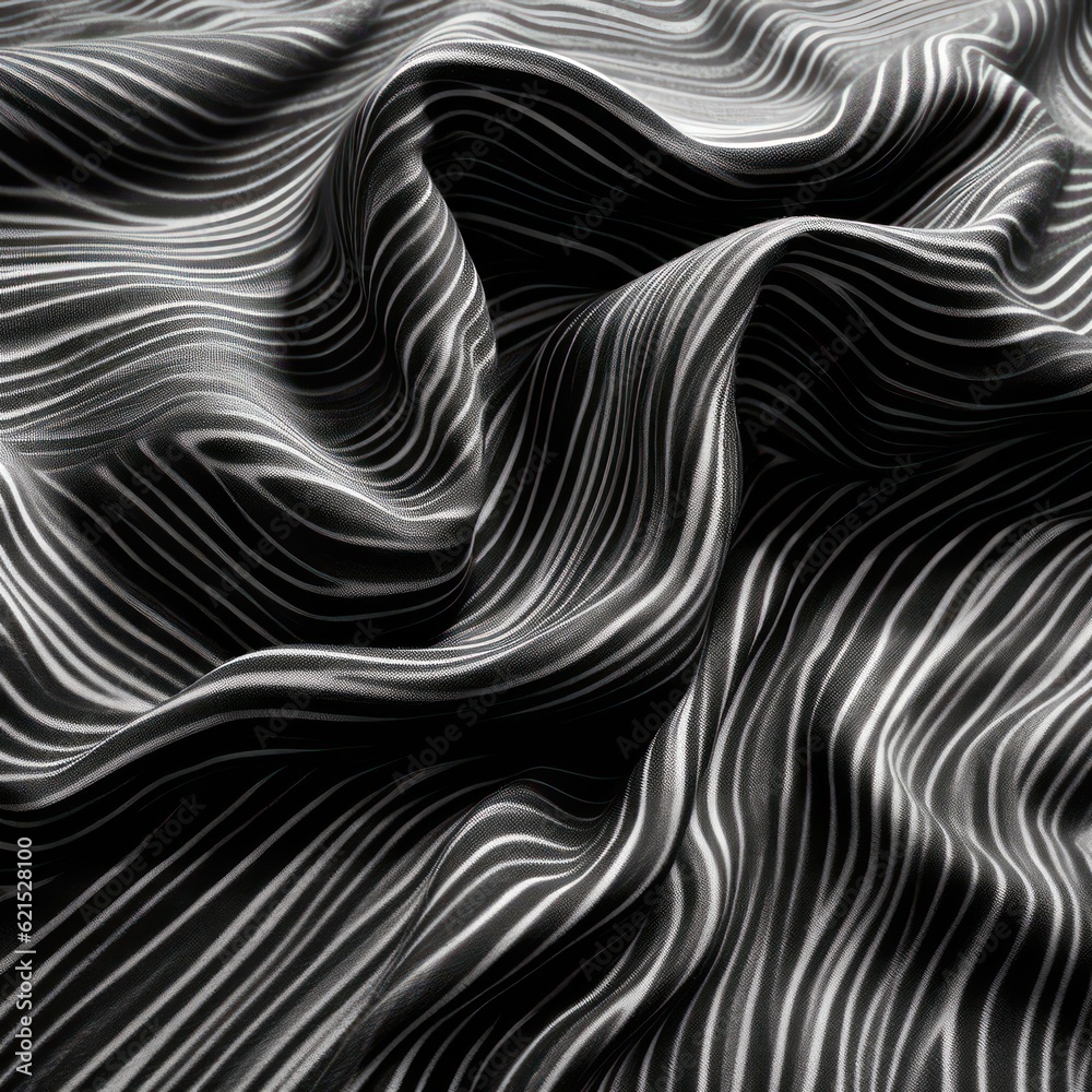 Abstract Black and White Fabric Exploring the Intriguing Blend of Background, Texture, and ...