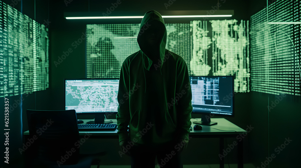 Hacker, Green light, Cybersecurity, Cybercrime, Computer hacker, Digital crime, Hacking ...