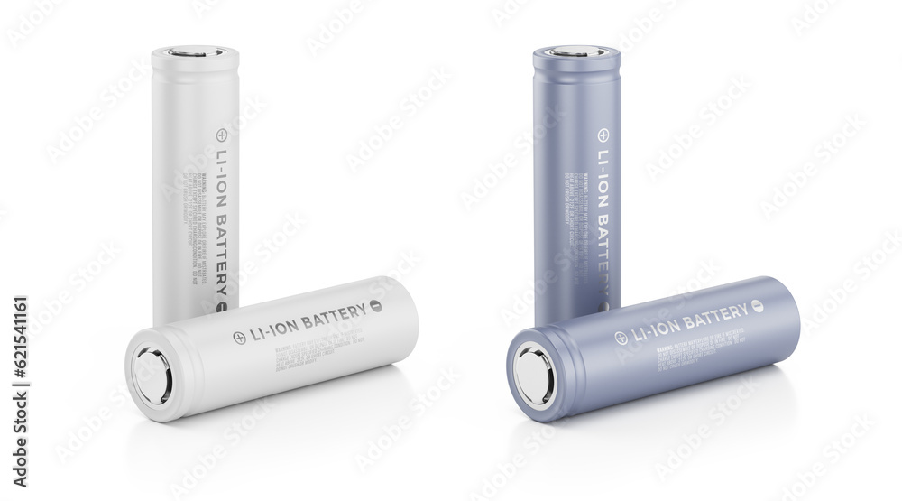 Rechargeable lithium ion batteries - White and Gray li-ion cell ...