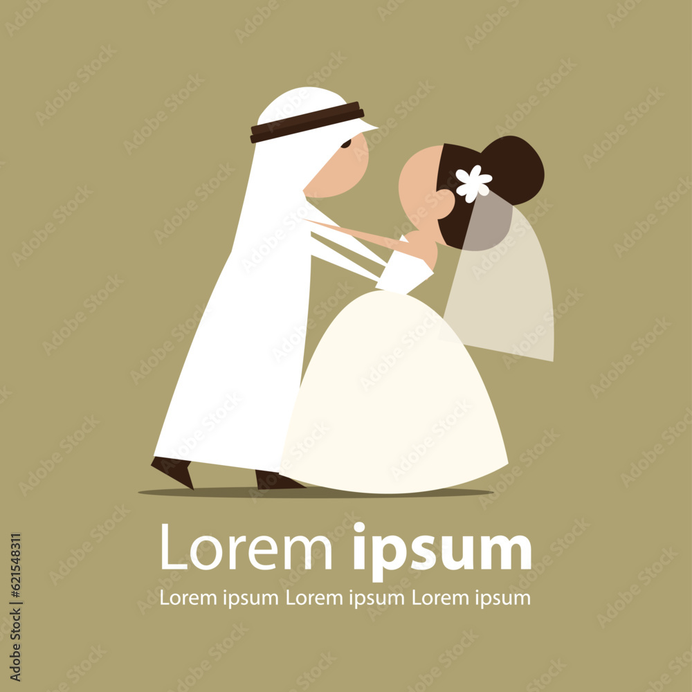 wedding cermo Arab UAE QATAR SAUDI wedding bride love couple groom ...