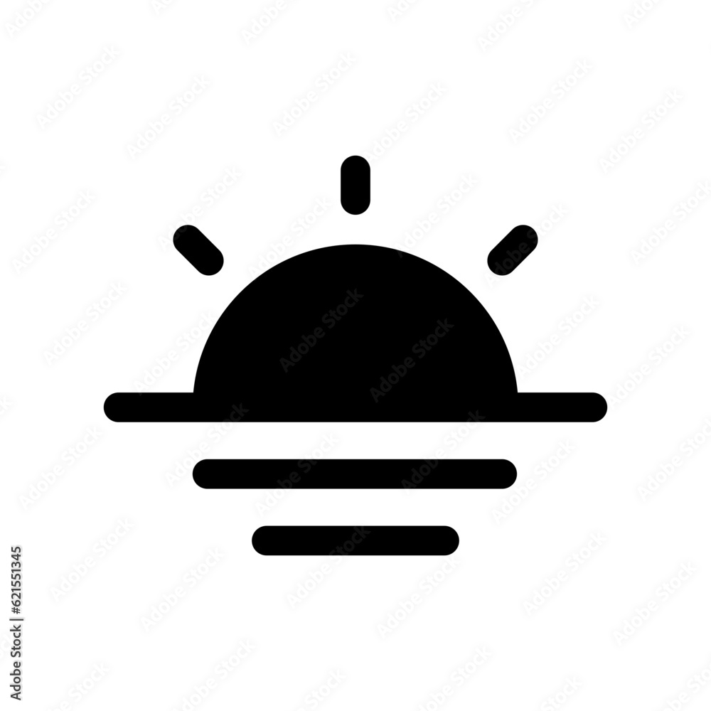 Editable vector sunset icon. Part of a big icon set family. Perfect for ...