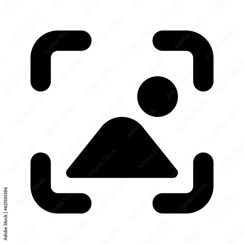 Editable vector screenshot, scan image icon. Part of a big icon set ...