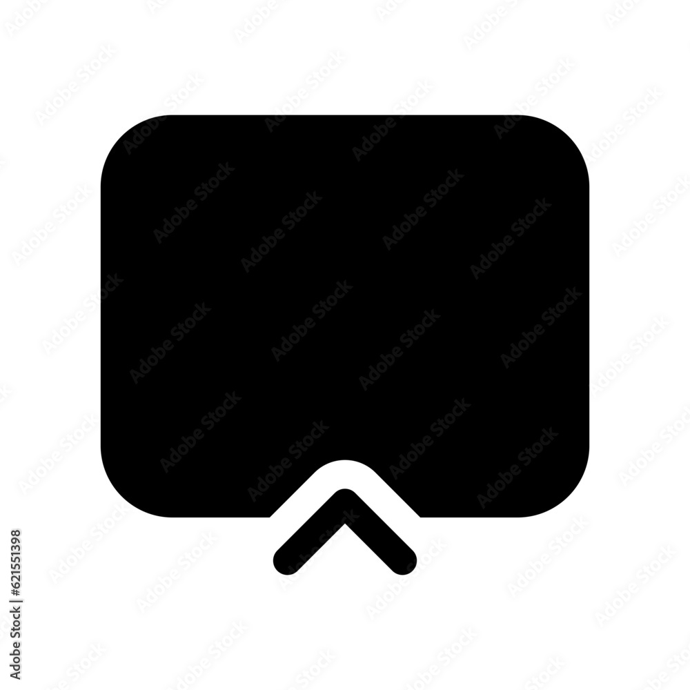 Editable vector cast screen icon. Part of a big icon set family ...
