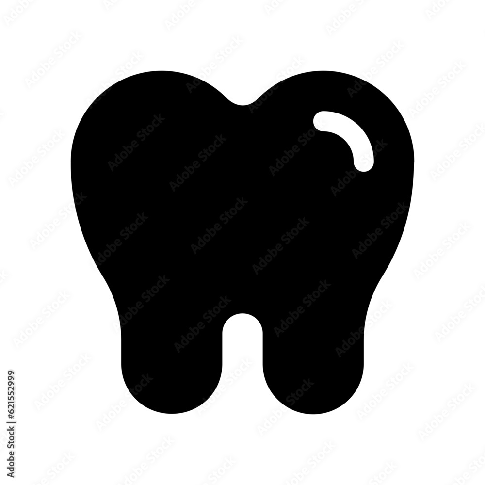Editable molar, premolar, tooth vector icon. Dentistry, healthcare ...