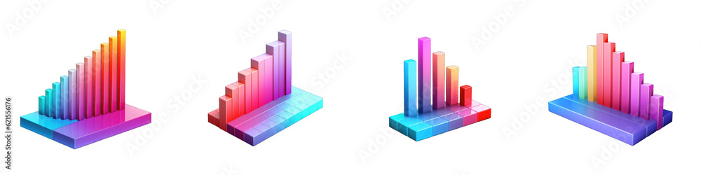 Bar Graph clipart collection, vector, icons isolated on transparent ...