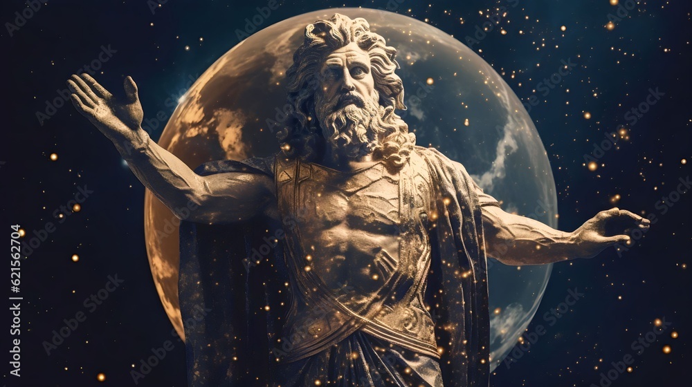 the primordial darkness embodying a greek god, erebus wearing ancient ...