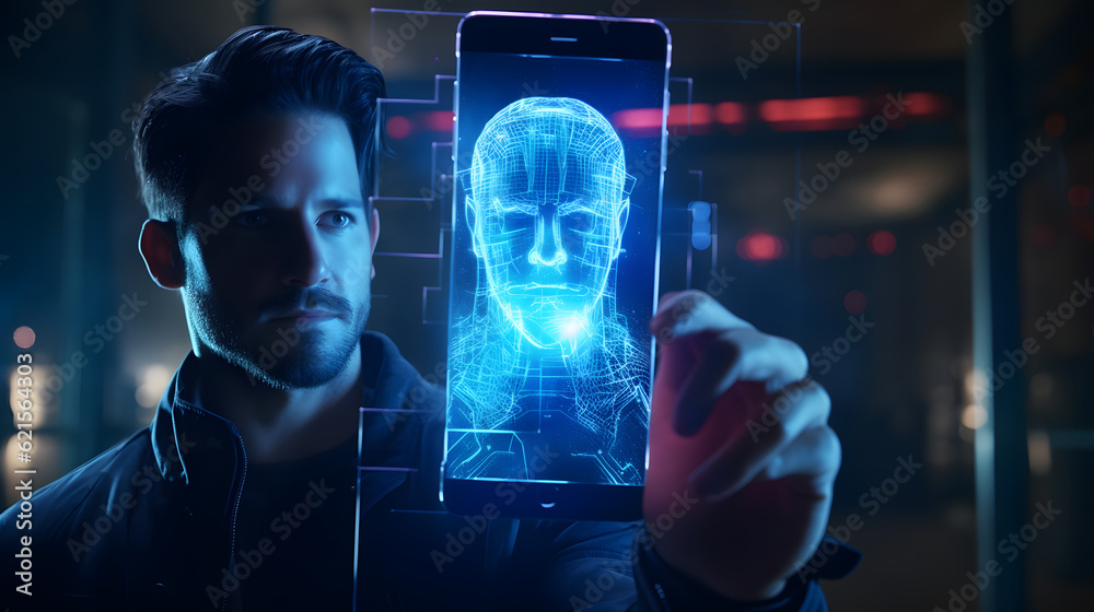 Phone, 3D model, Face, Facial recognition, Technology, Innovation ...