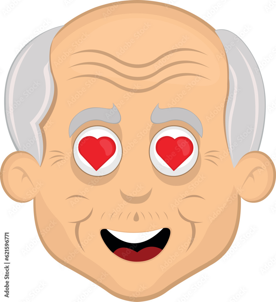 Grandpa Face Clipart