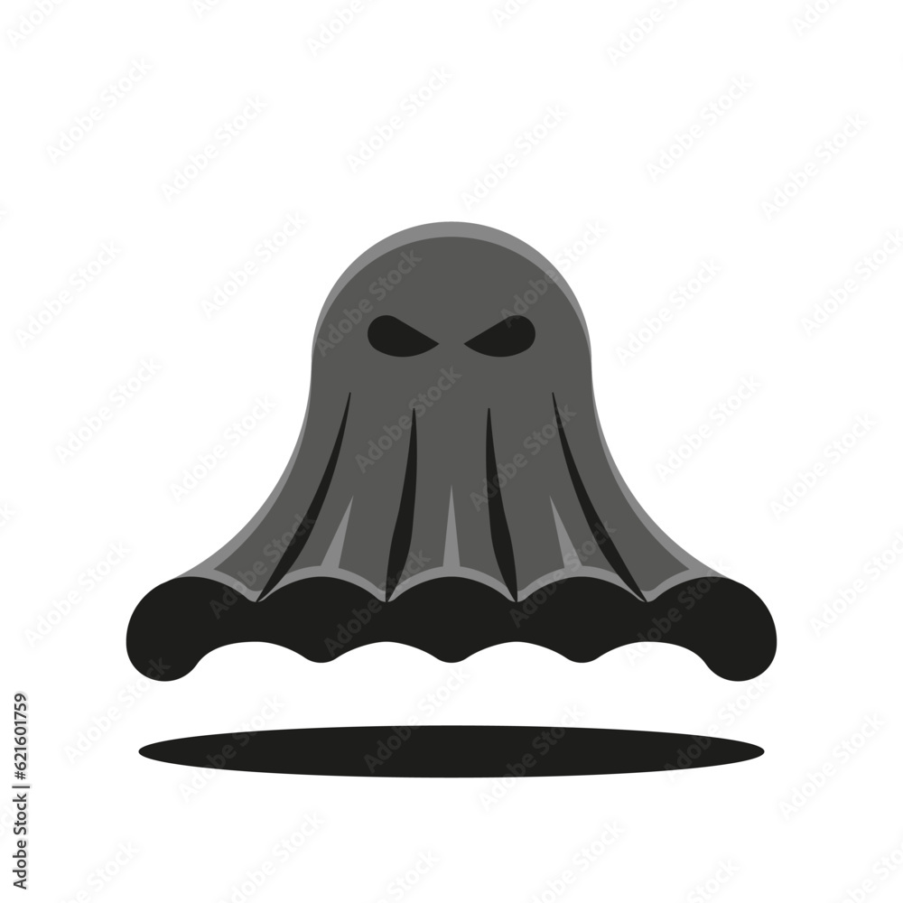 Sheet ghost logo cartoon character illustration, fictional mystical ...