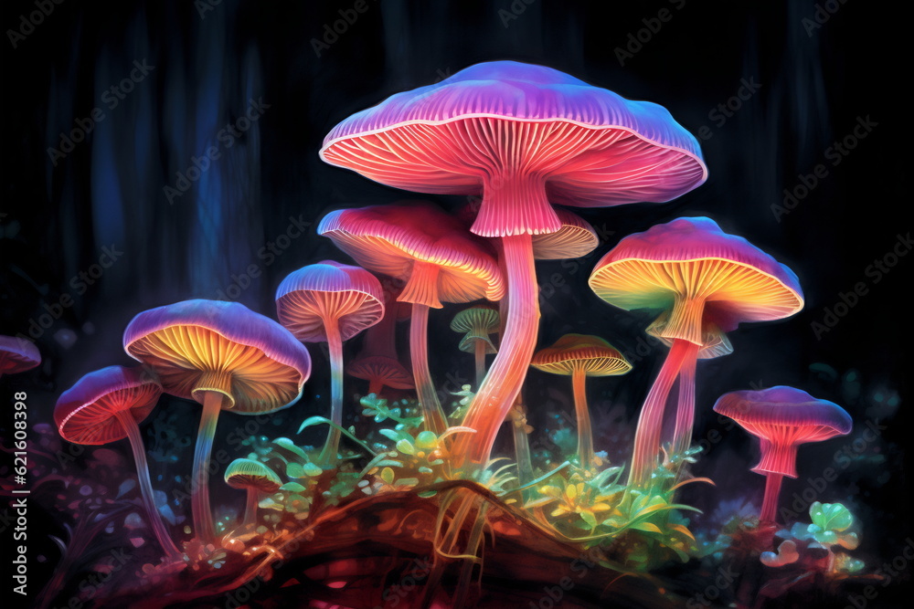 Psilocybin mushrooms. Commonly known as magic mushrooms, a group of ...