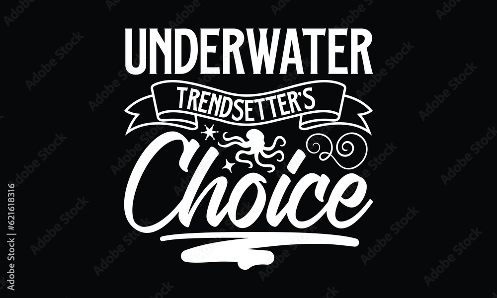 Underwater Trendsetter's Choice- Octopus SVG Design, Hand Drawn Vintage ...