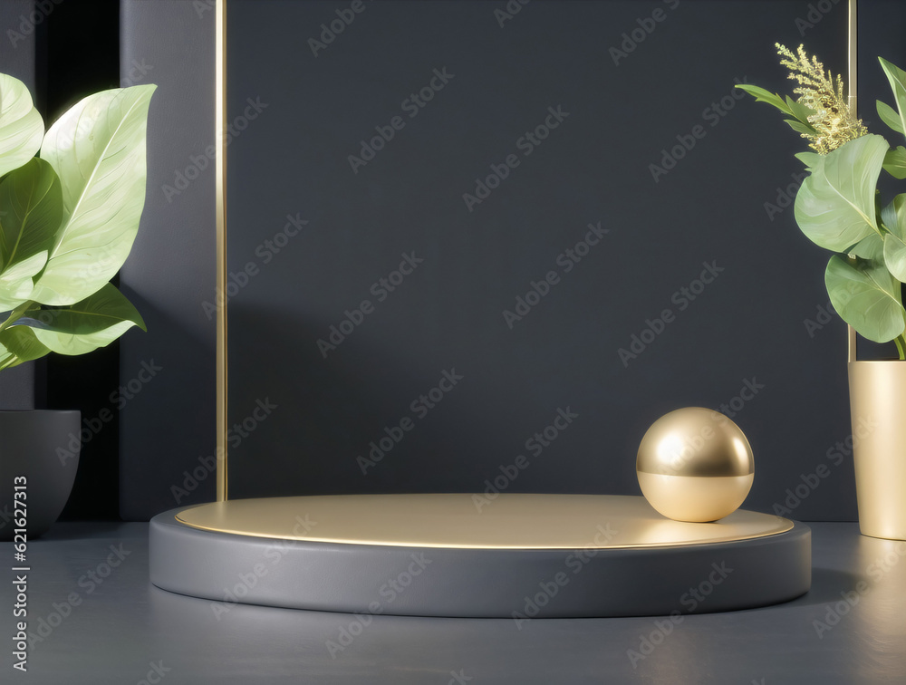 podium, display stand or platform vector mockup background. Studio ...