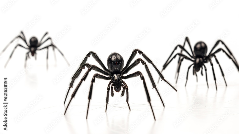 Different types of spiders, different sizes and shapes. Generative AI ...
