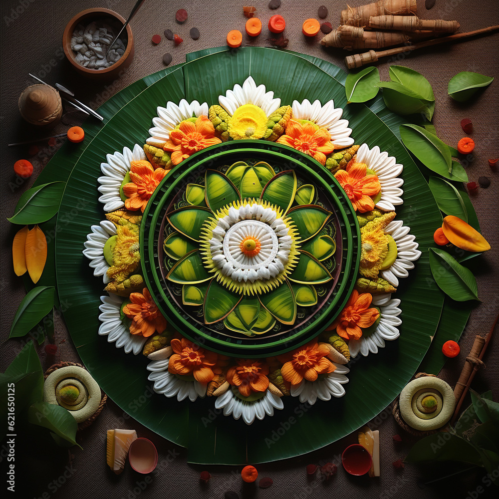 Happy Onam. An ancient Hindu festival of Kerala that celebrates rice ...