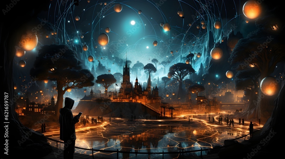 AI-Powered World: A Captivating Representation of the Symbiotic ...