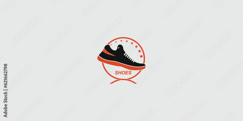 Simple shoes logo design with unique concept premium vector Stock ...