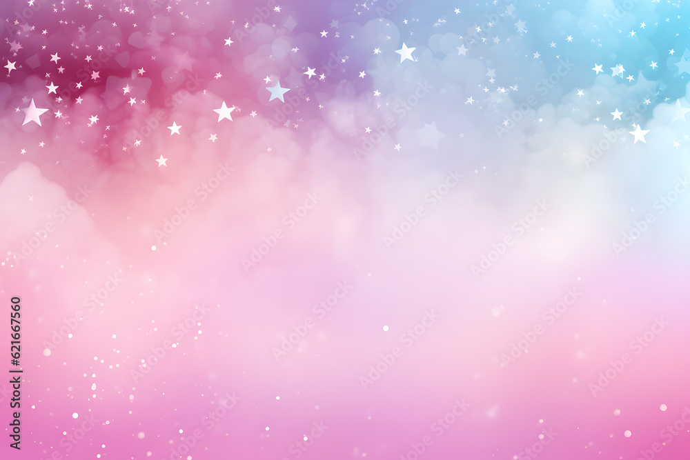 Abstract starlight and pink and purple clouds stardust, blink ...