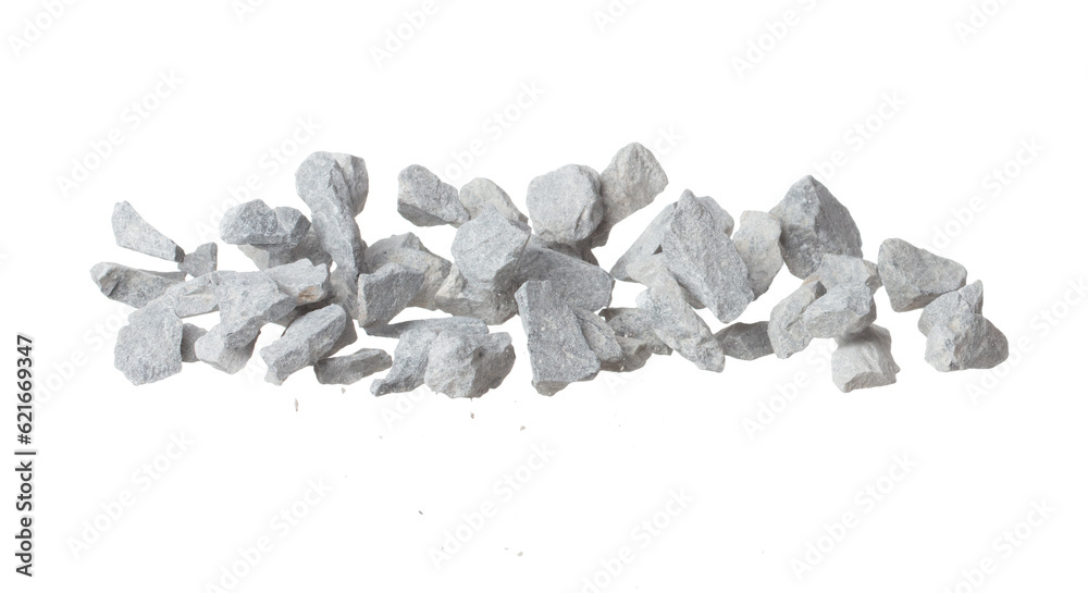 Rock gravel fly explosion fall, gray stone pebbles rock explode ...