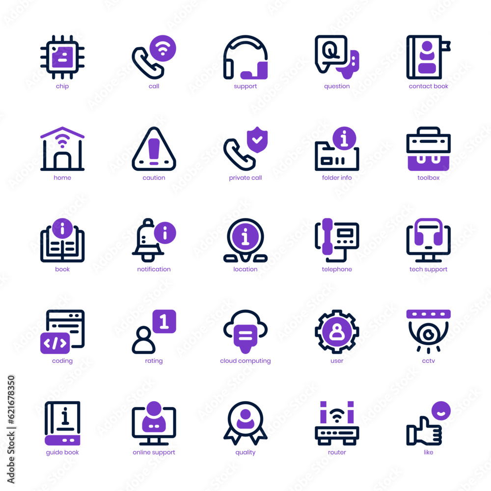 Tech Support Icon pack for your website design, logo, app, and user ...