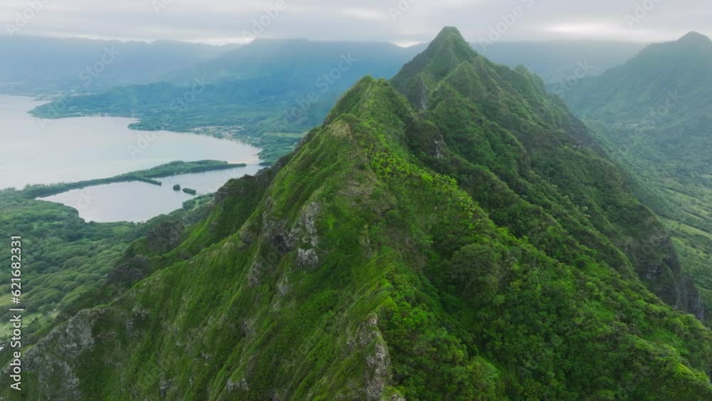 Kualoa Ranch on Oahu island Hawaii. Summer Inspiring Landscape, scenic ...