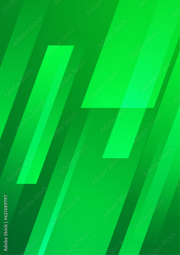 Green gradient annual report brochure flyer design template with ...