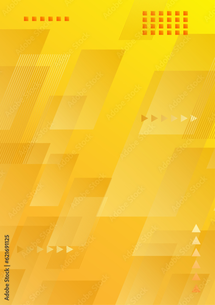 Vector illustration of bright yellow abstract pattern background with ...