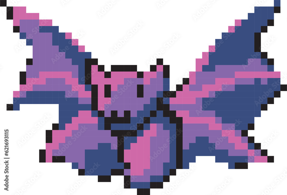 cute halloween cartoon pixel art style, 8 bit graphic isolated png ...