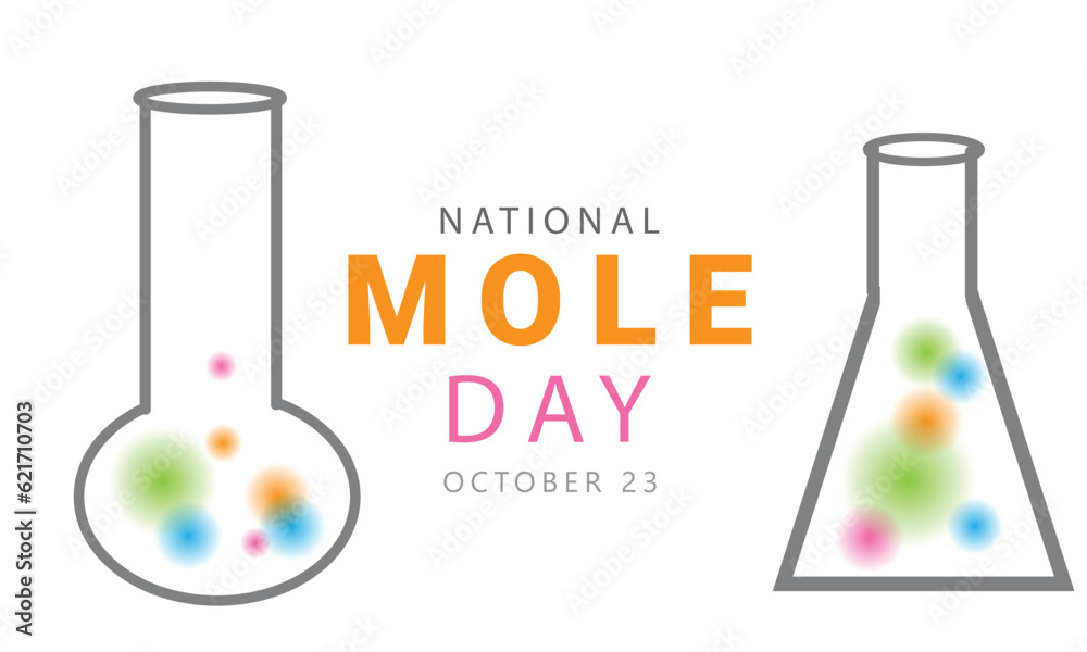 National Mole day. background, banner, card, poster, template. Vector ...
