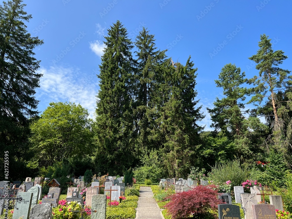 Nordheim cemetery or cemetery of Nordheim oder Friedhof Nordheim ...
