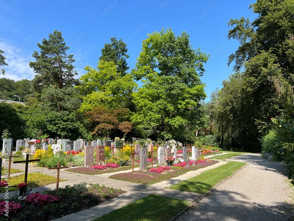 Nordheim cemetery or cemetery of Nordheim oder Friedhof Nordheim ...