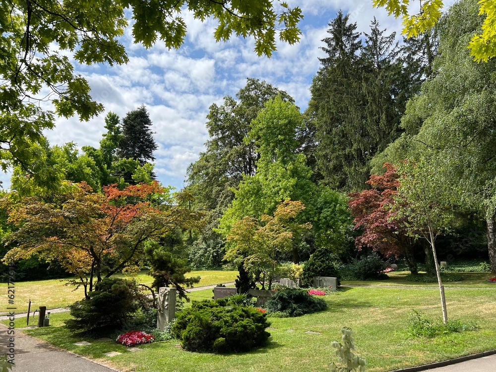 Nordheim cemetery or cemetery of Nordheim oder Friedhof Nordheim ...