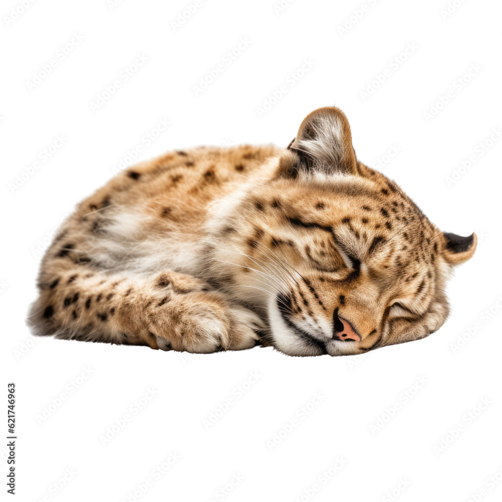 wildcat isolated on transparent background cutout Stock Illustration ...