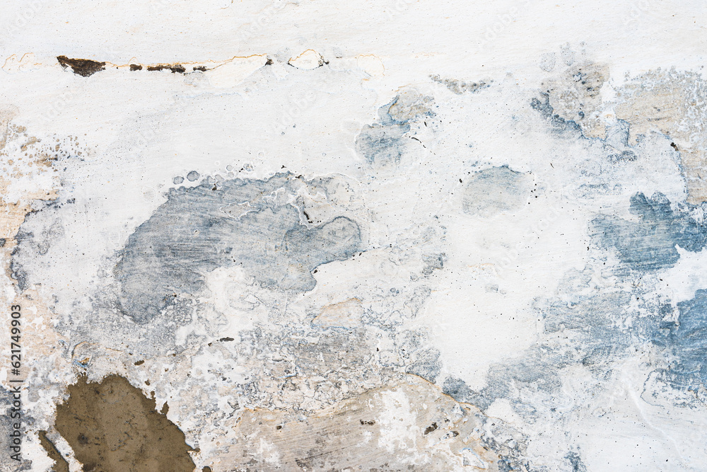 Texture of an old mud wall repaired with stucco and plaster as grunge ...