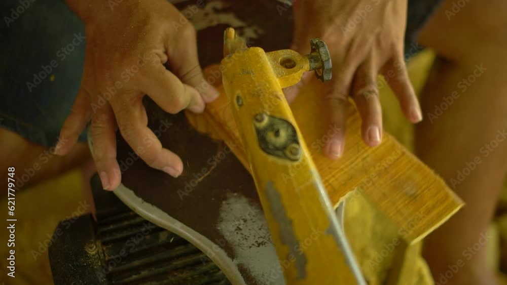 Professional artisans are making traditional Javanese wooden dolls ...